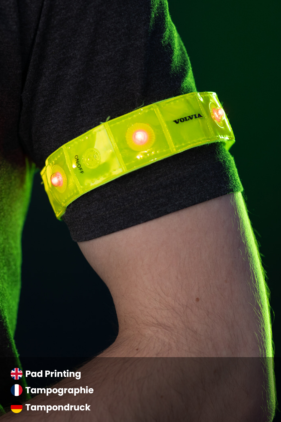 4LED reflective bracelet - Refloactive Sp. z o.o.